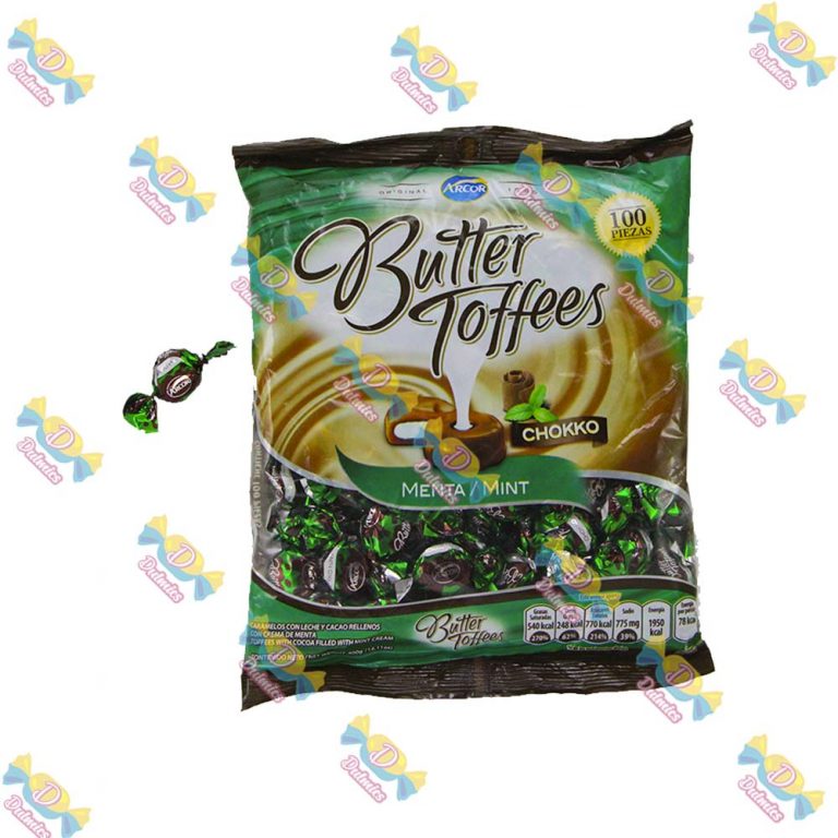 ARCOR BUTTER TOFFEES CHOKKO MINT 50 PZS – Dulmics